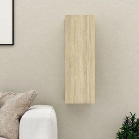 vidaXL TV stolek 30,5x30x90 cm kompozitní dřevo [815747] Barva: šedá s vysokým leskem