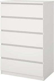 Bílá komoda 77x121x50 cm Naia – Tvilum