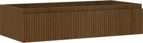 Mexen Rivel, koupelnová skříňka 100 cm, 1 zásuvka, drážkovaná, ořech, 91A20-10023-1-BF86