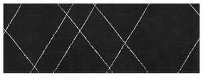 Eulenschnitt Předložka do koupelny Lines Black 150 x 50 cm, černá barva, plast