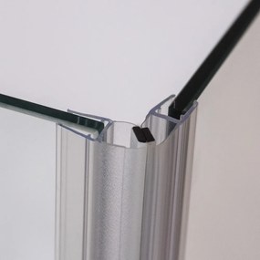 ROTH ELEGANT LINE GDOP1/800 sprchové dveře 800x2000mm pravé jednokřídlé, bezrámové, brillant/transparent, 132-800000P-00-02
