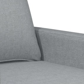 4dílná sedací souprava s poduškami světle šedá textil 3201436