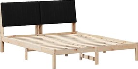 Rám postele s čelo Hnědá 150 x 200 cm Masivní borové dřevo 3394415