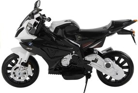 LEAN CARS Elektrická motorka pro děti BMW S1000RR stříbrná tříkolová
