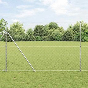 Hexagonální kotvení plotu 100 x 1,5 m Pozinkovaná ocel Stříbrná 3353038