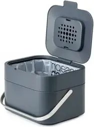 Joseph Joseph Stack 4L odpadová nádoba na zbytky jídla šedá / 16.1 x 2