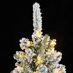 Umělý vánoční stromek s 300 LED a sněhem 240 cm 3315772