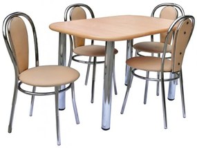 Jídelní stůl WIKTOR (bez židlí) Metpol 100/74/60 Barva: Bílá