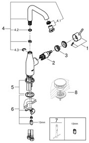 GROHE 23541001 - Umyvadlová baterie ESSENCE DN 15 lesklý chrom