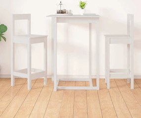 vidaXL Stoličky 2 ks 40 x 41,5 x 112 cm masivní borové dřevo [833261] Barva: Bílá