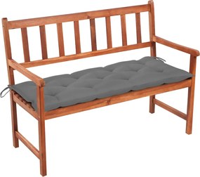 Zahradní lavice s poduškou 120 cm masivní akáciové dřevo 3063784