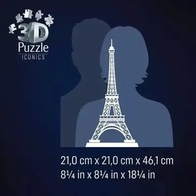 Ravensburger 3D Puzzle Iconics: Eiffelova věž (Noční edice) / 216 dílk