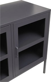 Šedá ocelová vitrína 140x80x45 cm Acier – Premier Housewares