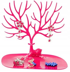 Supplies velká expozice šperků, náhrdelníku na stromu- růžová