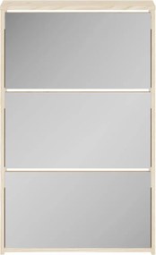 Botník třípatrový zrcadlo dub 63 x 17 x 102,5 cm 243047
