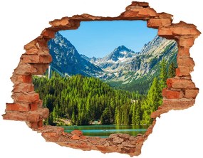Wallmuralia Nálepka fototapeta 3D výhled Jezero v horách 90x70 cm