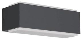 Redo 90402 nástěnné LED svítidlo Dash tmavě šedé, 7,7W, 4000K, 18cm