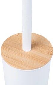 Erga Tango, WC kartáč na postavení 9x9x38 cm, bílá-hnědá, ERG-YKA-P.TANGO-WHT