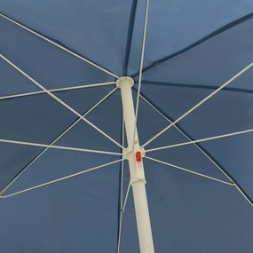 Plážový slunečník modrý 240 cm 314704