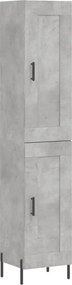 vidaXL Skříň highboard 34,5 x 34 x 180 cm kompozitní dřevo [3200461] Barva: bílá s vysokým leskem
