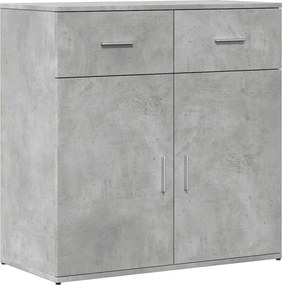 Příborníky 2 ks betonově šedé 79 x 38 x 80 cm kompozitní dřevo 3276619