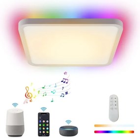 Immax NEO 07168-W40-LED RGB+CCT Stmívatelné svítidlo 50W/230V Wi-Fi Tuya bílá+DO