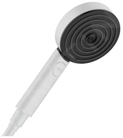 Hansgrohe WallStoris, Set sprchové hlavice 105, 3 proudy, termostatu a koupelnových doplňků, matná bílá 24250700