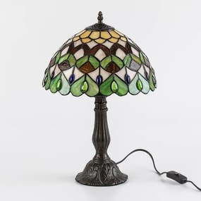 Brilagi - Tiffany vitrážová stolní lampa MARGARET 1xE27/40W/230V