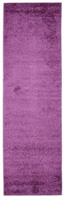 Běhoun Shaggy DELHI 7388A Jednobarevný fialový Šíře: 80 cm
