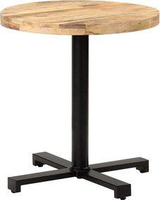 Bistro stůl kulatý Ø 70 x 75 cm hrubé mangovníkové dřevo 320267