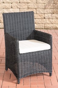 Židle Fontana / Sankt Marlo Cremeweiss 5mm – černá