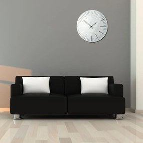 Moderní bílé hodiny do obývacího pokoje s leskem