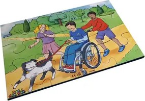 Just Jigsaws 490 Inkluze - dřevěný puzzle set / 72 dílů / od 3 let