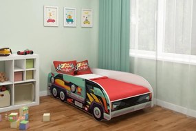 Dětská postel VI Auto - Plameny - 180x80