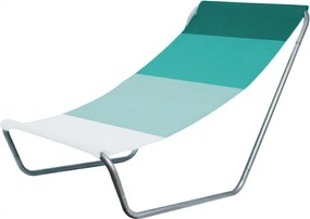 Skládací plážové lehátko SAND, zelené pruhy