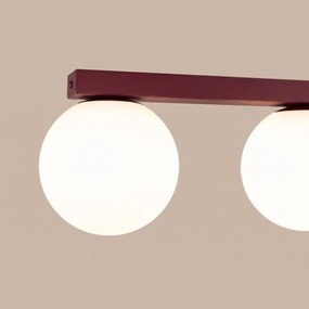 Sollux Lighting Stropní svítidlo YOLI 3 bordó