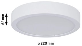 Paulmann 78924 Aviar, bílé koupelnové svítidlo, 13W LED 4000K stmívatelné, prům.22cm, IP44