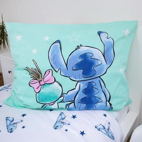 Bavlněné dětské povlečení na jednolůžko v mentolové barvě 140x200 cm Lilo &amp; Stitch "Buddies" – Jerry Fabrics