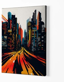 Obraz na plátně - Zlatá cesta do Los Angeles FeelHappy.cz Velikost obrazu: 140 x 210 cm