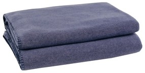 Přehoz na postel Soft-Fleece indigo 180x220, Zoeppritz Německo Indigo modř 180x220 cm