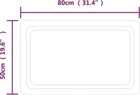 Koupelnové zrcadlo s LED osvětlením 50x80 cm 3154095