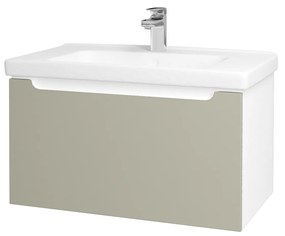 Dřevojas Koupelnová skříň COLOR SZZ 80 Varianta: N01 Bílá lesk / L03 Antracit vysoký lesk