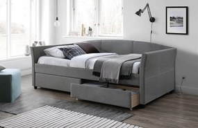 Casarredo - Komfort nábytek Čalouněná postel LANTA 90x200, s úložným prostorem, šedá