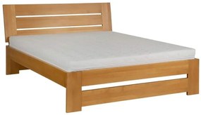 Drewmax LK192 200x200 cm dřevěná postel masiv buk dvojlůžko