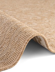 NORTHRUGS, Kusový koberec Duet Rosel 106252 Beige/White - na ven i na doma, 200x290, béžová, chodba / předsíň