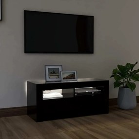 vidaXL TV skříňka s LED osvětlením 90 x 35 x 40 cm [804320] Barva: dub sonoma