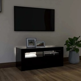 vidaXL TV skříňka s LED osvětlením 90 x 35 x 40 cm [804320] Barva: šedá sonoma