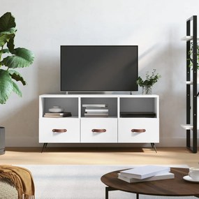 TV skříňka bílá 102 x 36 x 50 cm kompozitní dřevo