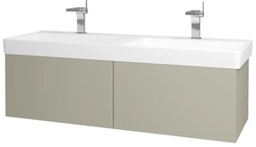 Dřevojas Koupelnová skříň VARIANTE SZZ2 130 Varianta: M01 Bílá mat / M01 Bílá mat