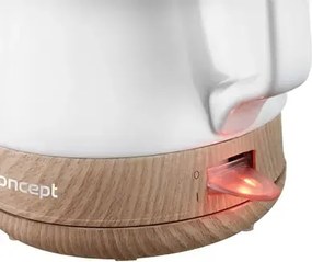 Concept RK0060 bílá / Rychlovarná konvice / 1200 W / 1 l / keramická